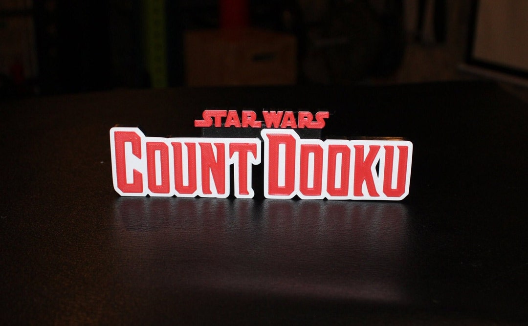 Count Dooku 3D Printed Comic Logo Art - Etsy