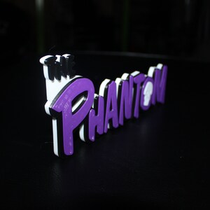 The Phantom 3D Printed Comic Logo Art - Etsy Australia