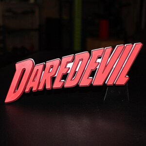 Daredevil 3D Printed Comic Logo Art - Etsy