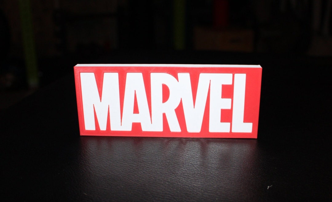 Marvel 3D Printed Comic Logo Art - Etsy