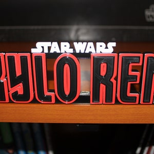 Kylo Ren 3D Printed Comic Logo Art - Etsy