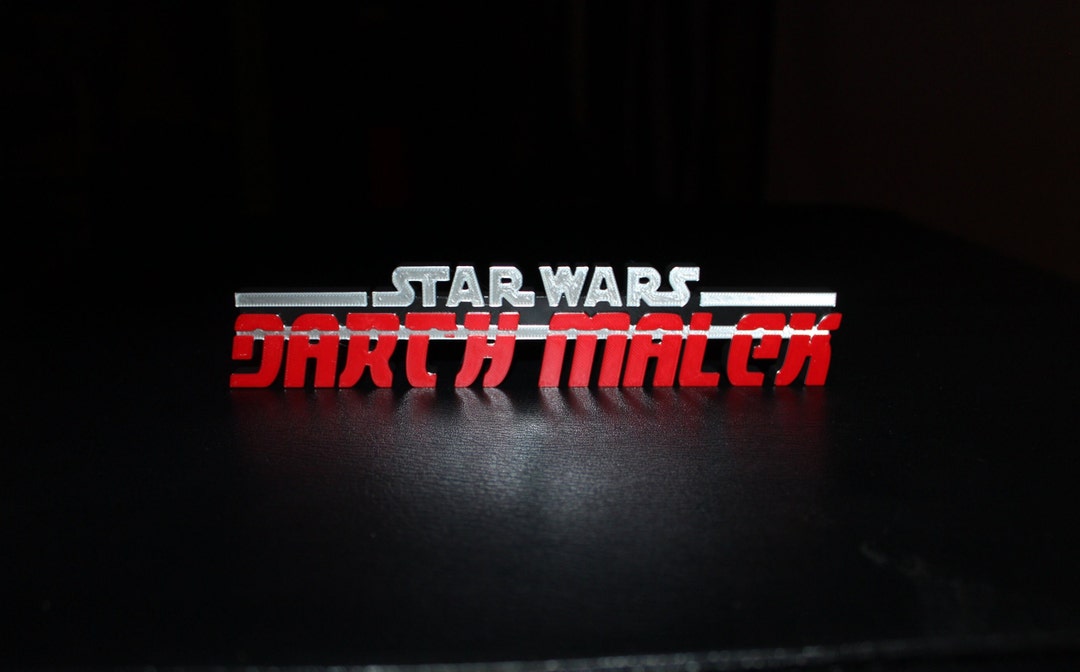Darth Malek 3D Printed Logo - Etsy