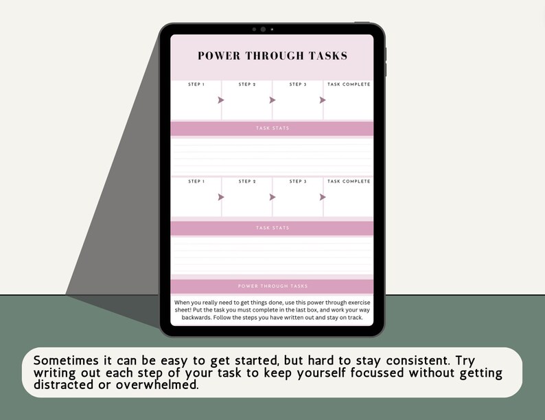 Autism Oriented Pink Planner Adult Goals Organizer & Daily - Etsy