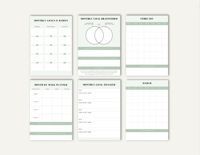 ADHD Goals Printable Planner Created by a Psychology Student With ADHD ...