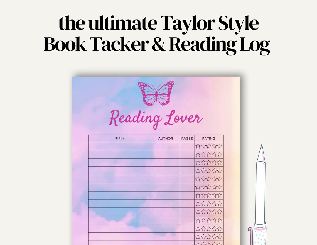 Floral Reading Log & Book Tracker Yearly Reading Log Printable Book ...