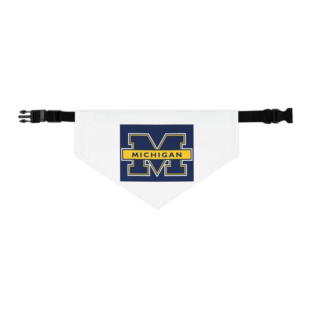 Dog Bandana, Michigan Wolverine Pet Collar, National Champion Dog ...