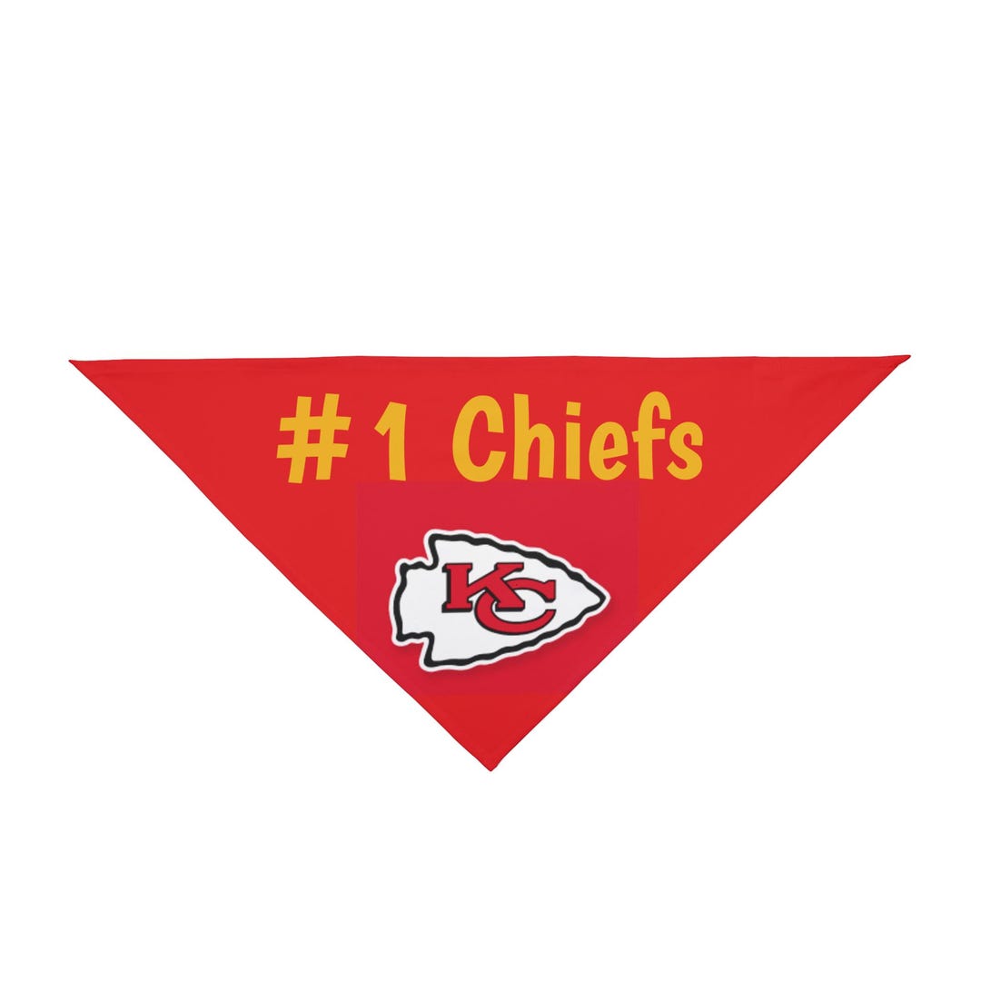Kansas City Chiefs NFL Football Dog Bandana, Pet Bandana for Sports ...