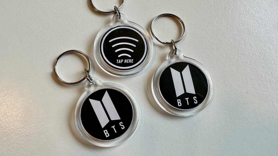 BTS NFC Keychain Tap to Play Spotify ARMY Kpop Accessory - Etsy