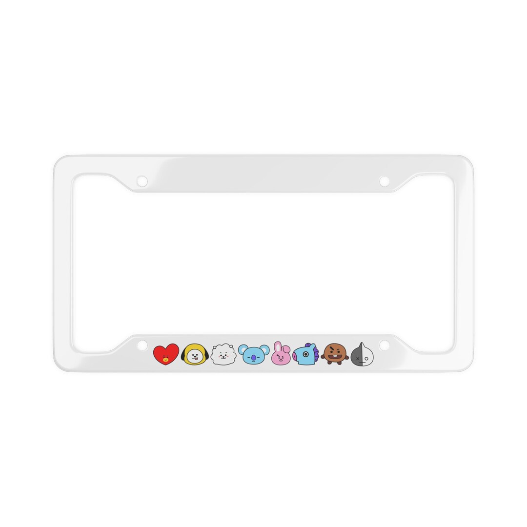 Copy of BTS BT21 License Plate SKZOO Car License Frame Stray Kids Car ...