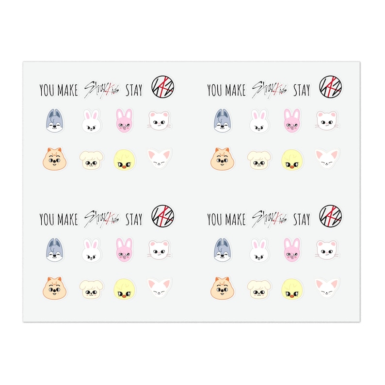 Stray Kids SKZOO Stickers Chibi Bangchan Leeknow Han Felix - Etsy