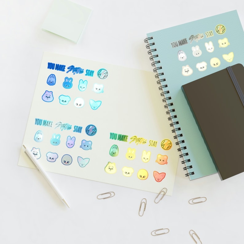 Stray Kids SKZOO Stickers Chibi Bangchan Leeknow Han Felix - Etsy