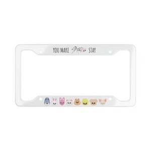 Stray Kids License Plate SKZOO Car License Frame Stray Kids Car ...
