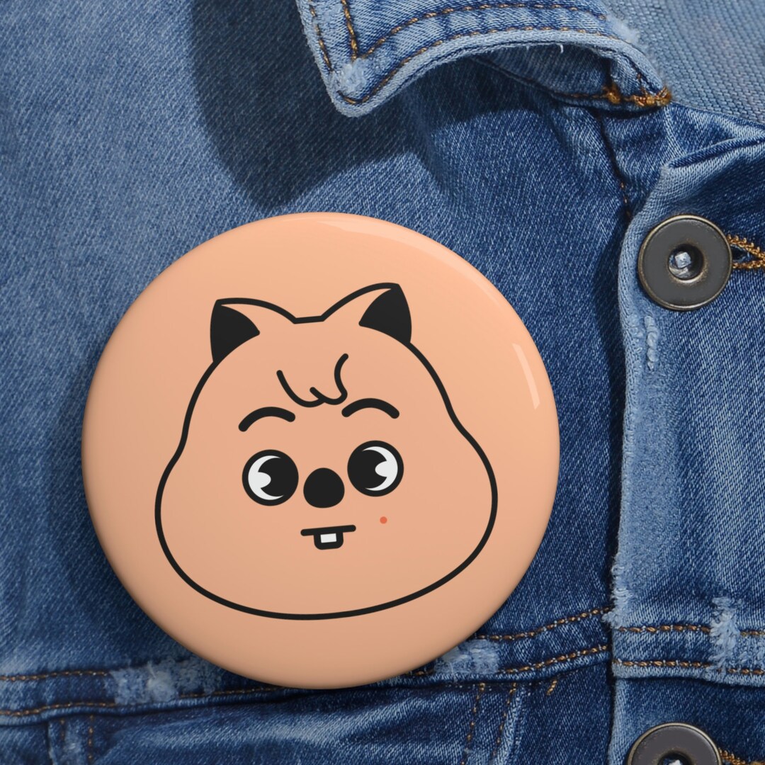 SKZOO Han Quokka Pin Button | Stray Kids Han SKZ Kpop - Etsy