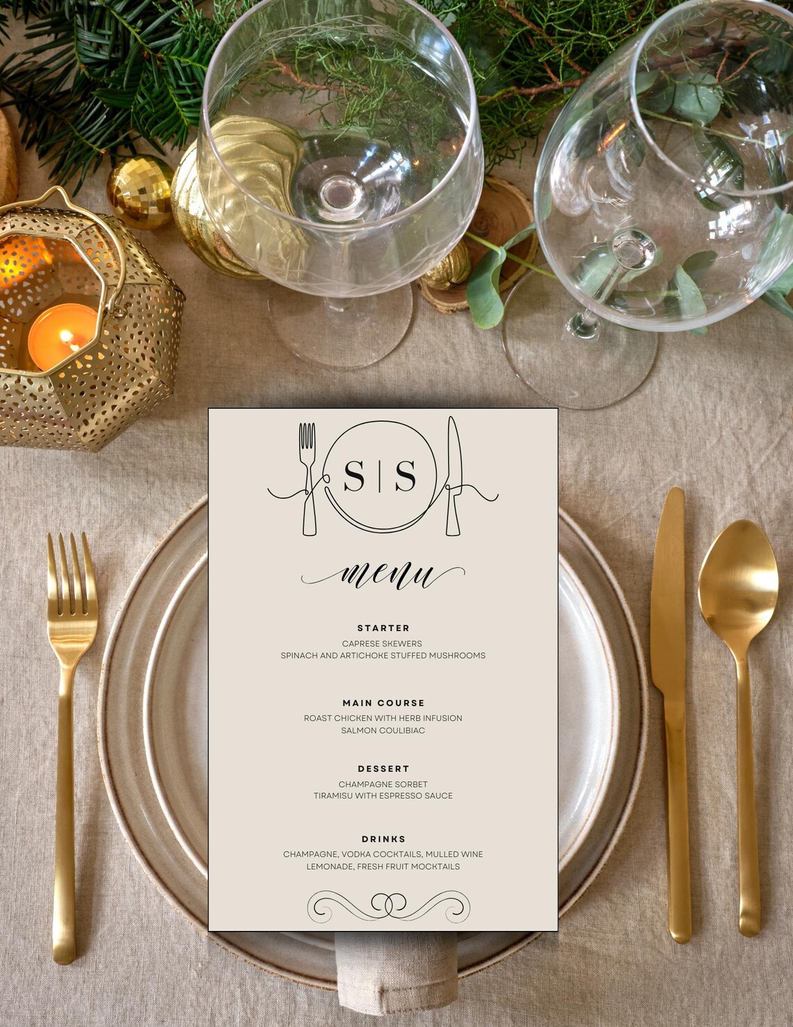 Wedding Food Menu, Customizable Menu for Parties, Reception Dinner ...