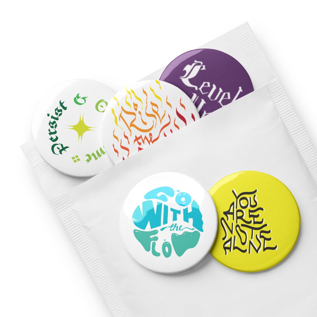 Empowering Pins and Buttons to Express Yourself for Bags, Jackets, Pin ...