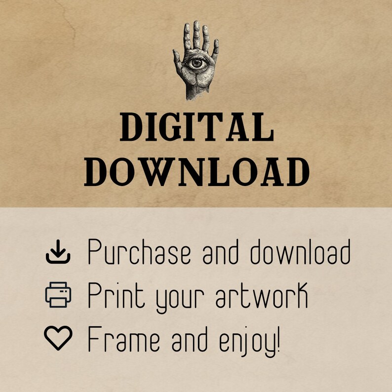 Mystical Amulet Wall Art Printable Protection Amulet Print Spiritual ...