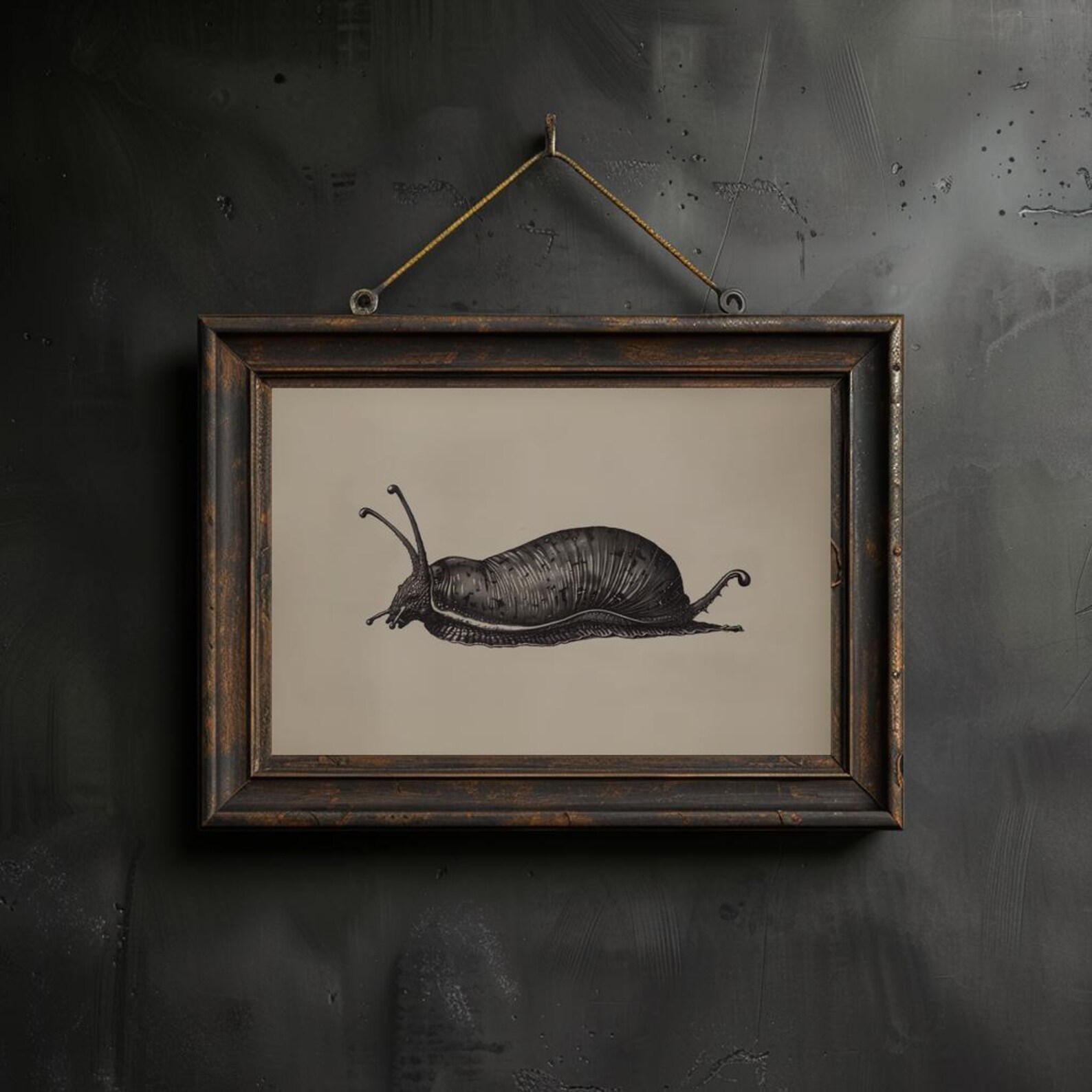 Slug Art Print Anatomy Slug Printable Garden Slug Illustration Vintage ...