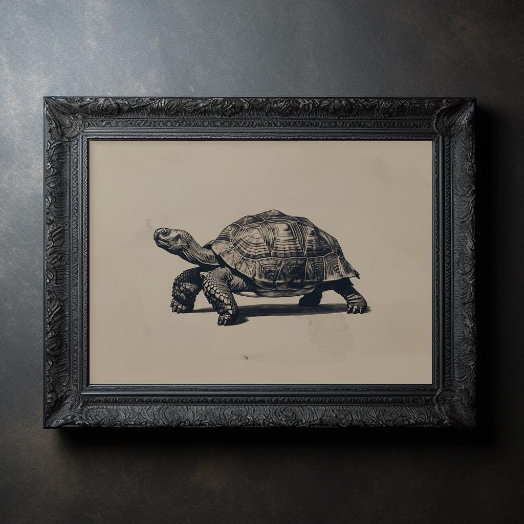Tortoise Wall Art Printable Tortoise Illustration Anatomy Wall Print ...