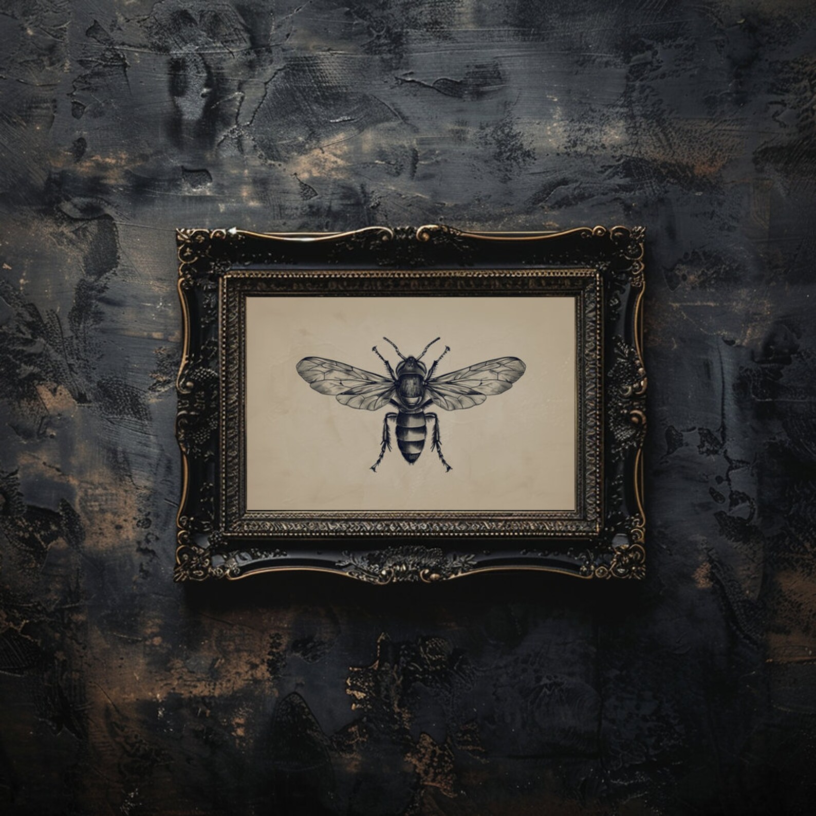 Hornet Art Print Wasp Entomology Printable Insect Illustration for Bug ...