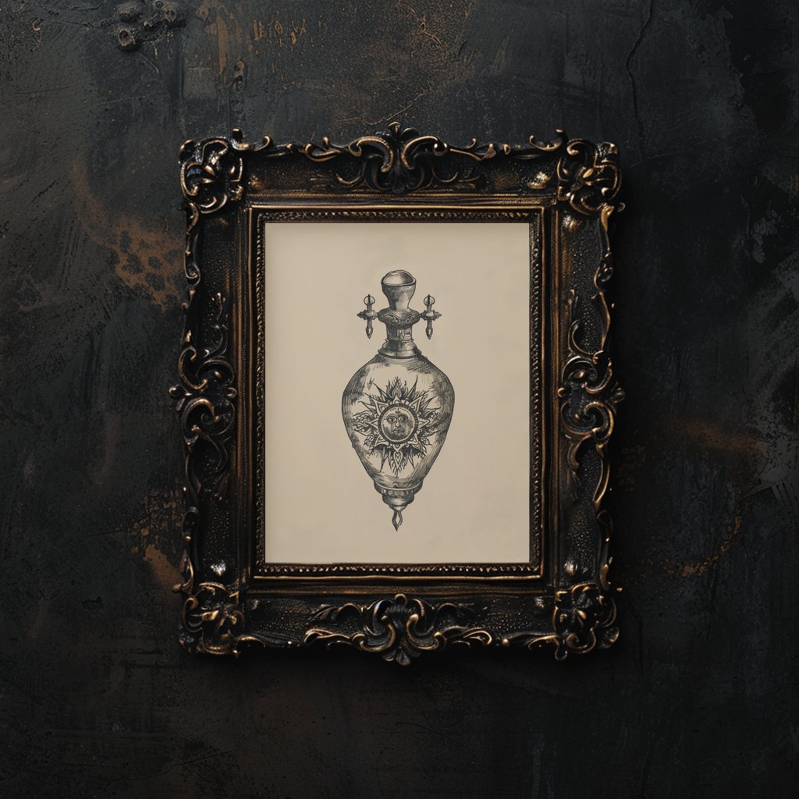 Mystical Amulet Wall Art Printable Protection Amulet Print Spiritual ...