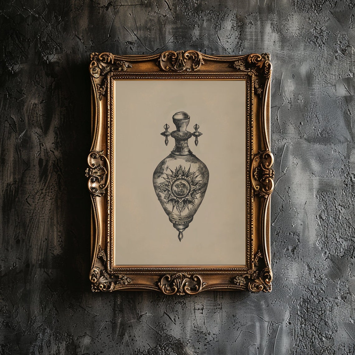 Mystical Amulet Wall Art Printable Protection Amulet Print Spiritual ...