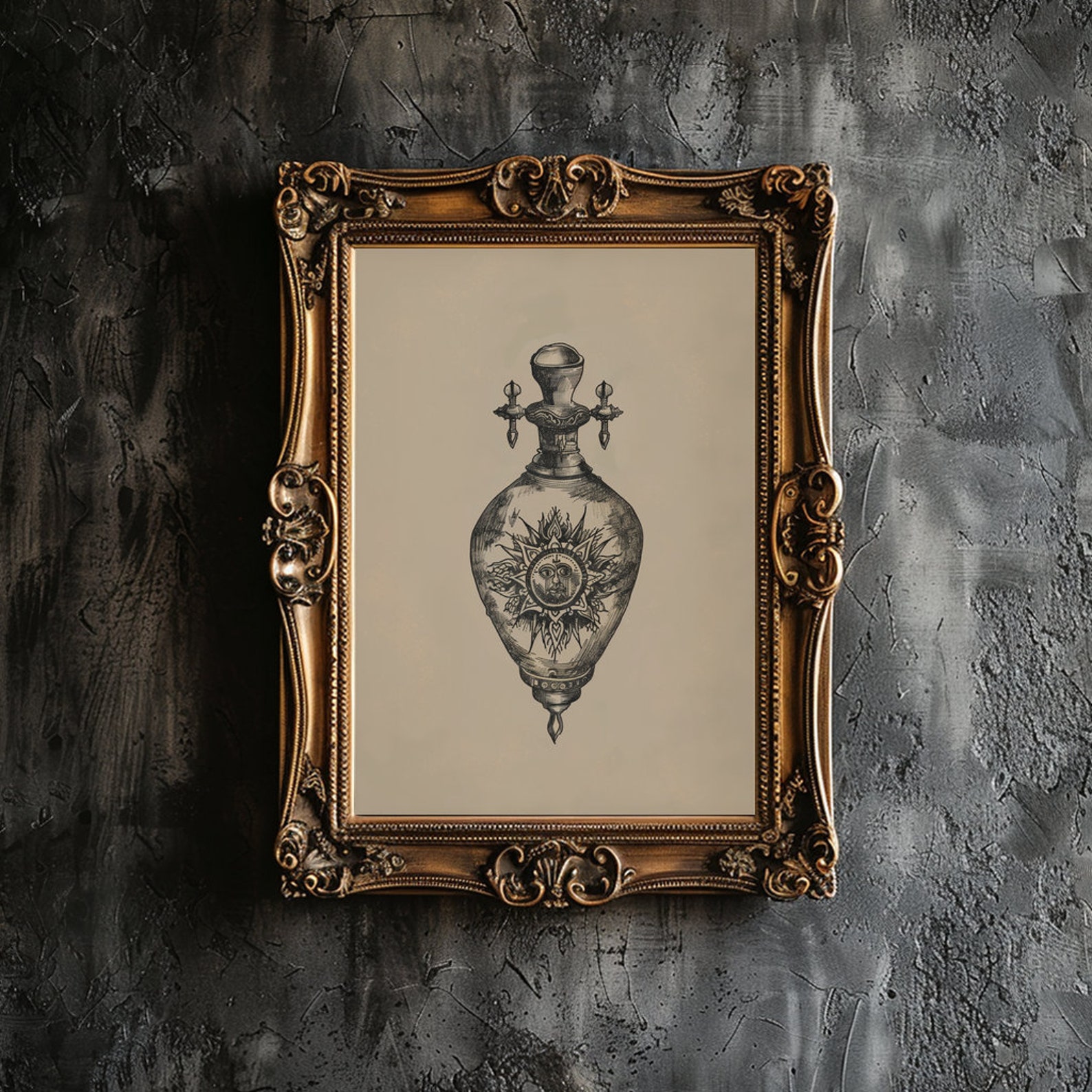 Mystical Amulet Wall Art Printable Protection Amulet Print Spiritual ...