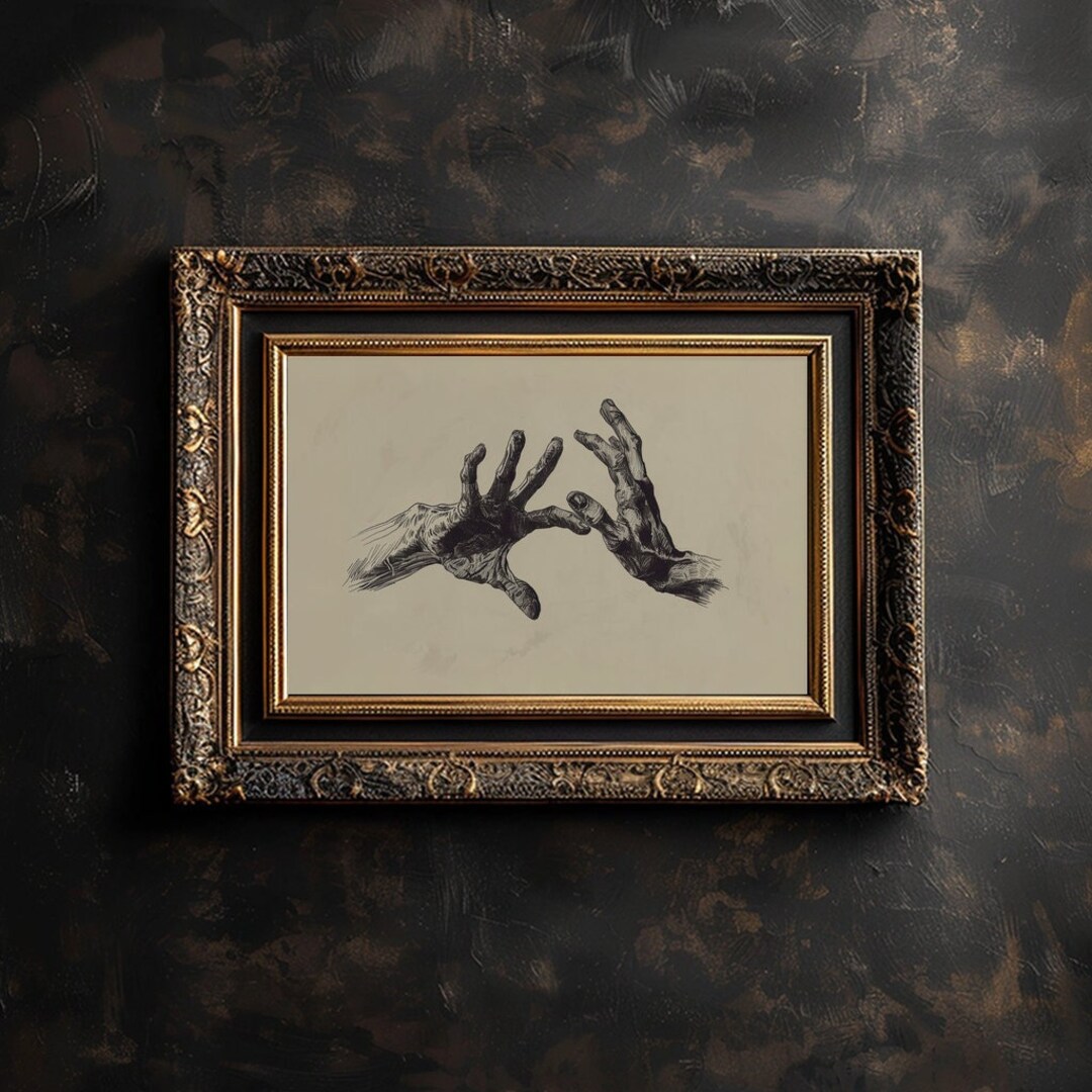 Expressive Hands Print, Hand Gestures Printable Wall Art, Emotional ...