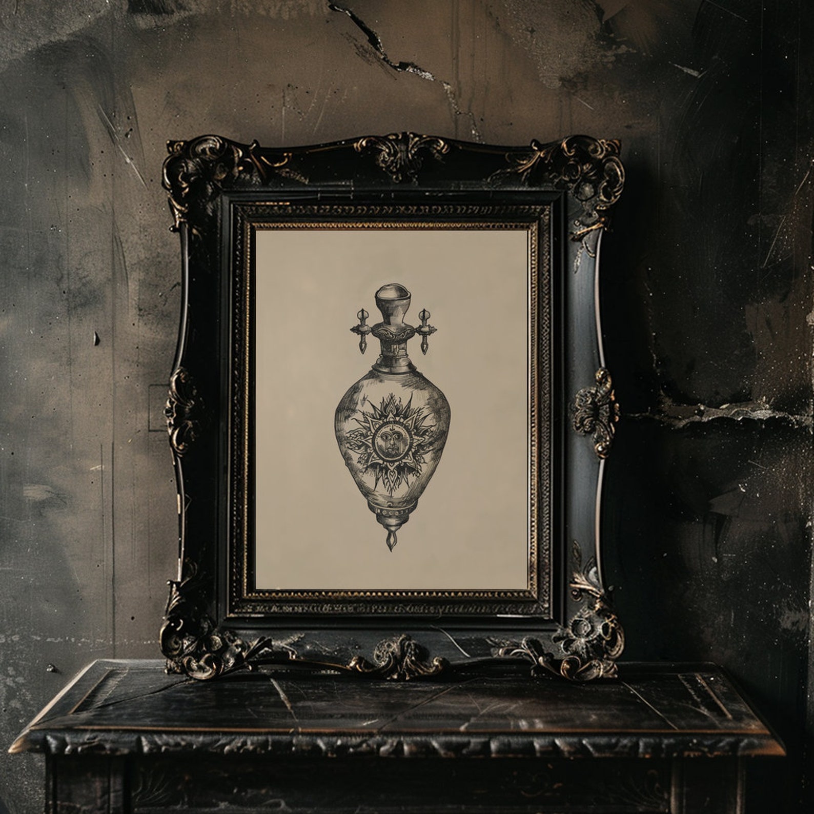 Mystical Amulet Wall Art Printable Protection Amulet Print Spiritual ...