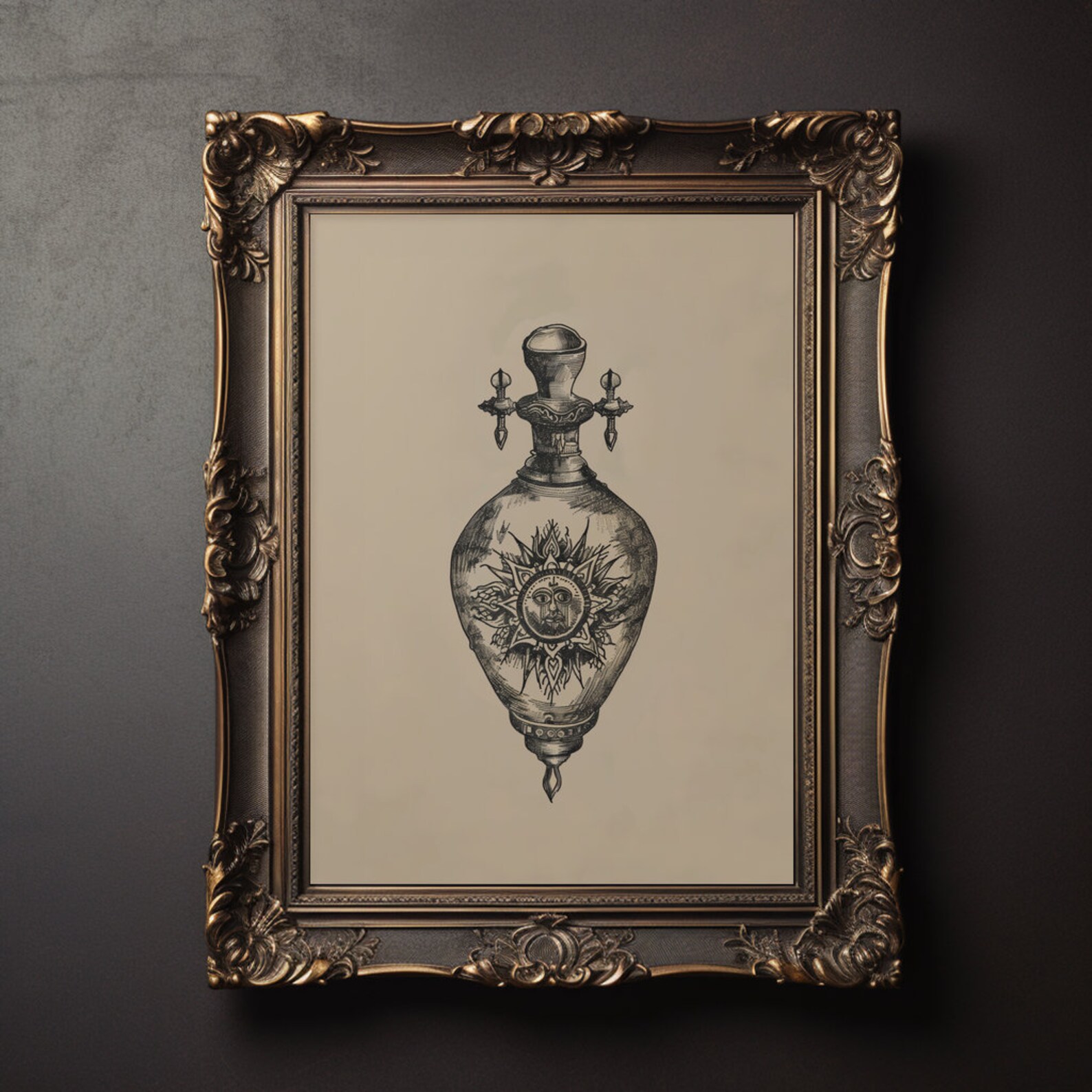 Mystical Amulet Wall Art Printable Protection Amulet Print Spiritual ...