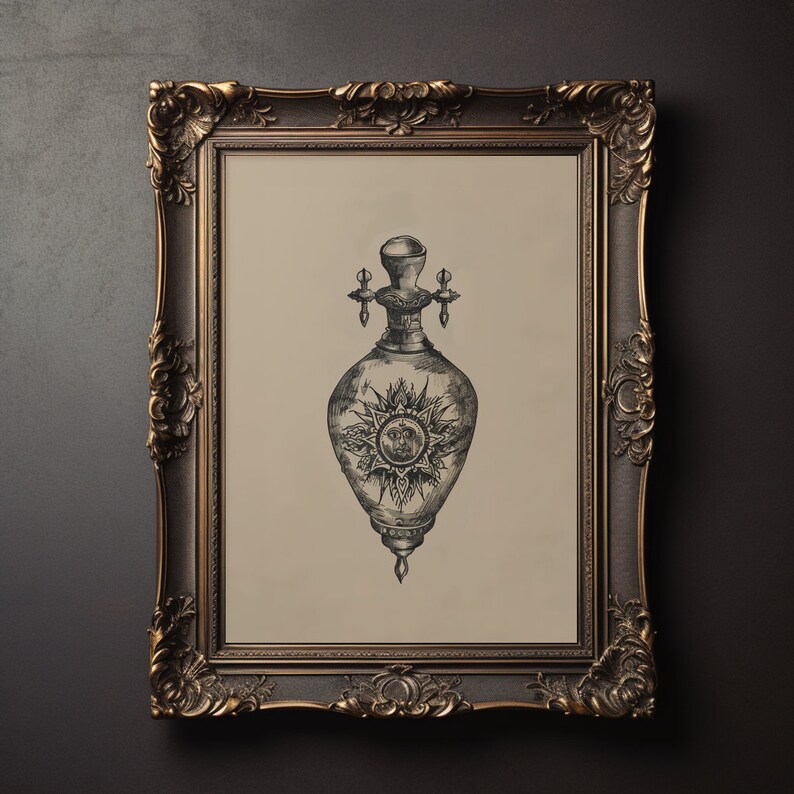 Mystical Amulet Wall Art Printable Protection Amulet Print Spiritual ...