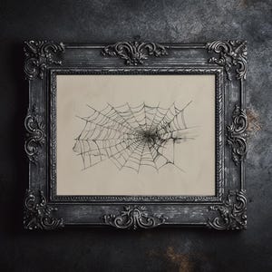 Spider Web Wall Art Vintage Spider Web Printable Spider Web Wall Print ...
