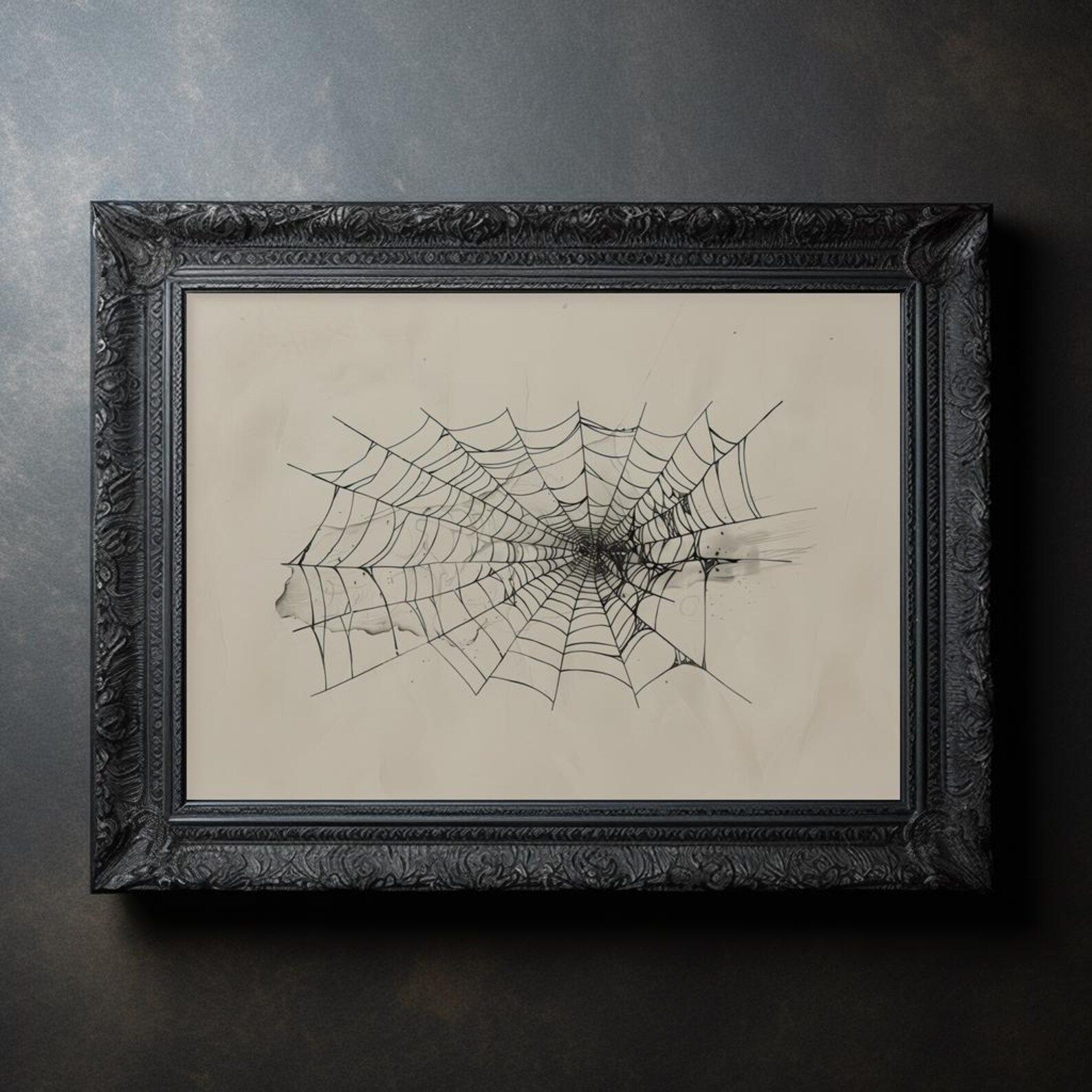 Spider Web Wall Art Vintage Spider Web Printable Spider Web Wall Print ...