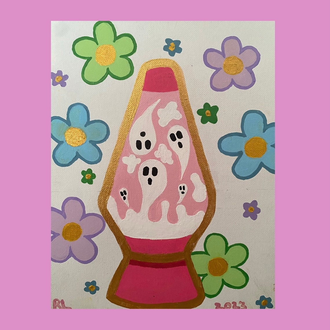 Groovy Spooky Lava Lamp Painting - Etsy