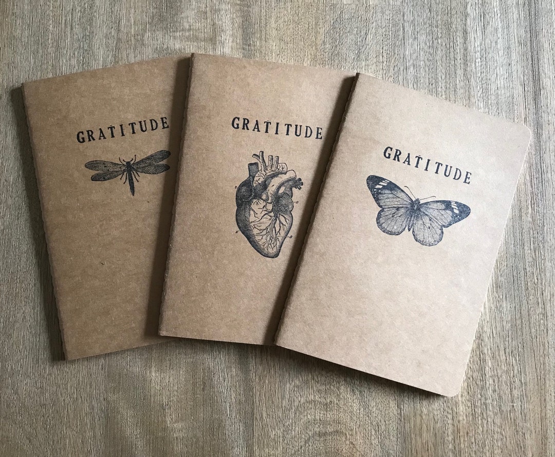 Gratitude Notebook Set of 3 - Etsy