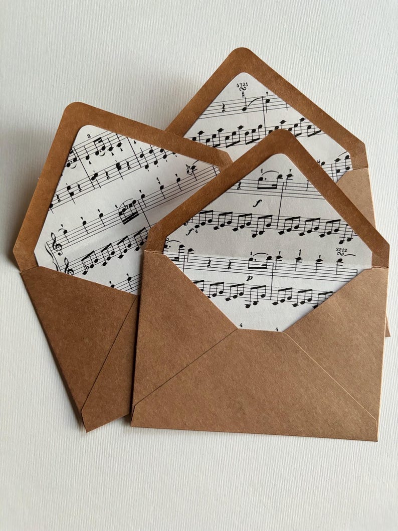 Vintage Maps Lined 4 BAR Envelopes | Pack of 8 - Etsy