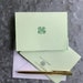 Four Leaf Clover Notecard Set of 8 With White Envelopes - Etsy