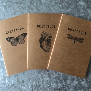 Gratitude Notebook Set of 3 - Etsy