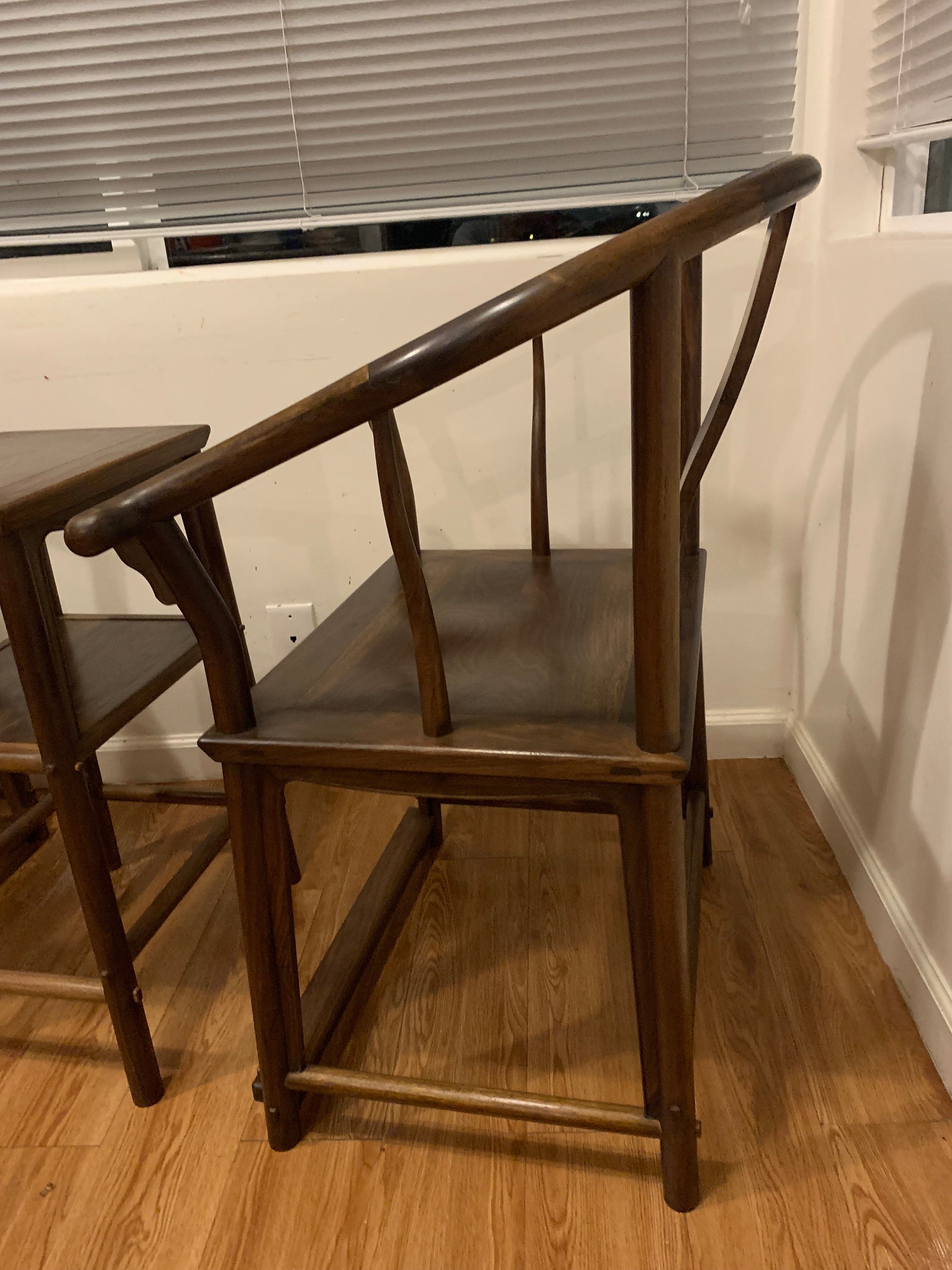 Chinese Chairs in Ming Style Round Back Armrest With Interlocking ...