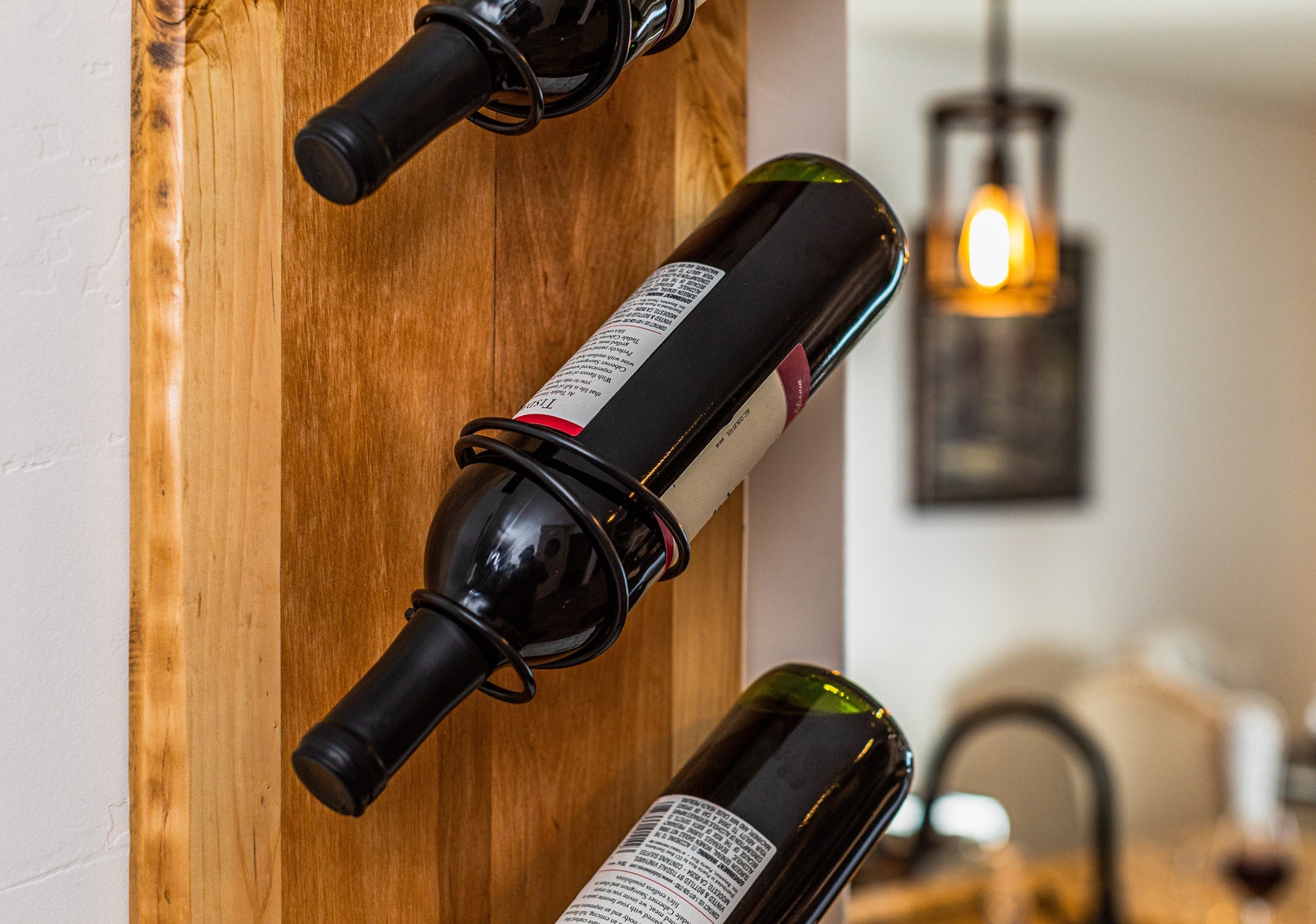 Three Place Custom Handmade Reclaimed Wood Wine Rack - Etsy