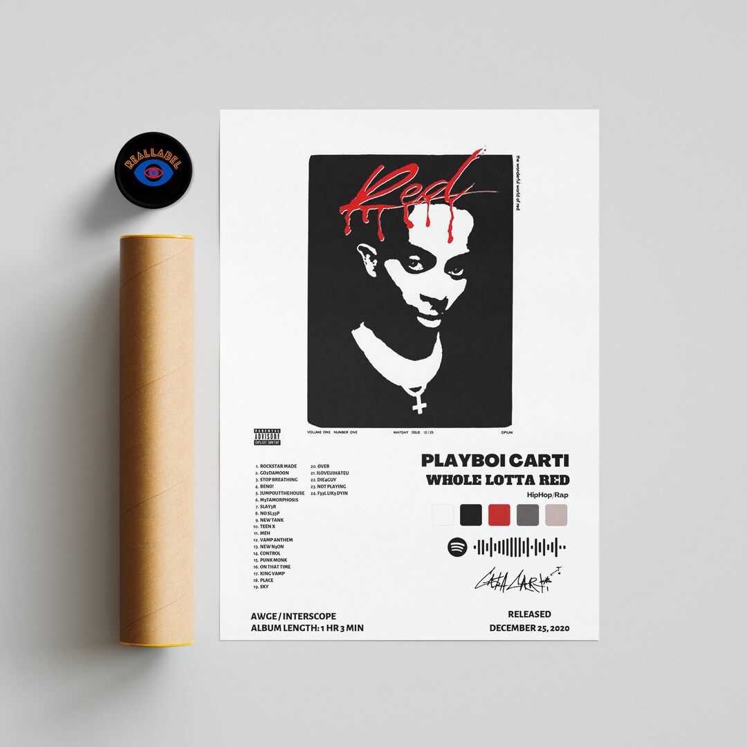 Playboi Carti – Die Lit - Album Cover Poster, Room Decor, Wall Art, Music Gifts, Home Decor ...