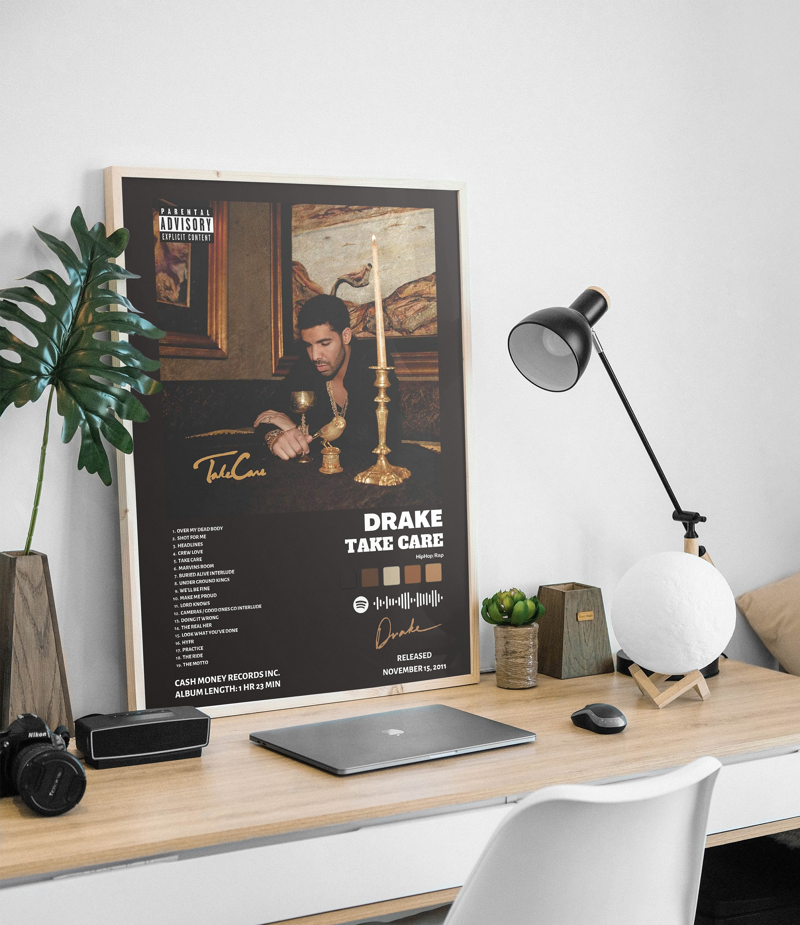 Drake Take Care Album Cover Poster, Room Decor, Wall Art, Music Gifts ...