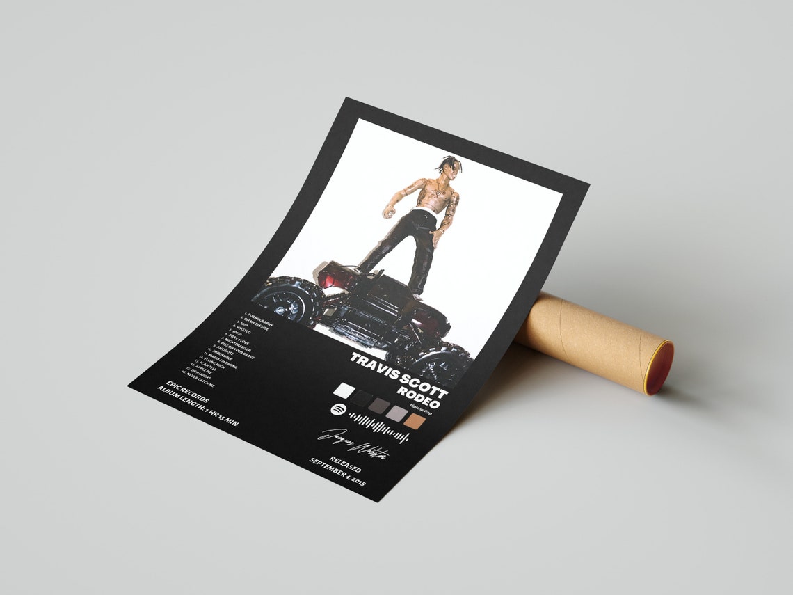 Travis Scott Rodeo Album Cover Poster, Room Decor, Wall Art, Music ...