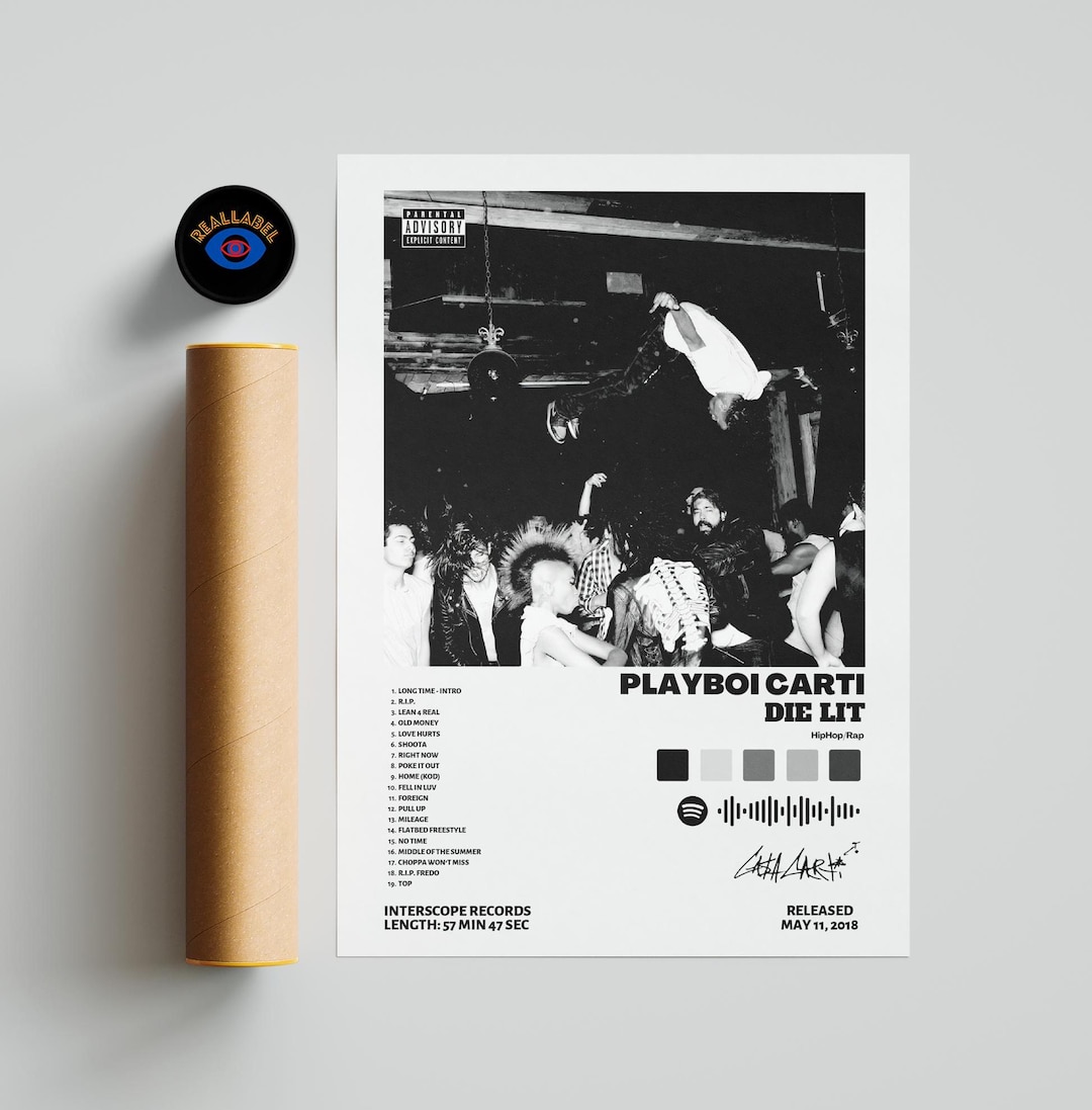 Playboi Carti – Die Lit - Album Cover Poster, Room Decor, Wall Art ...