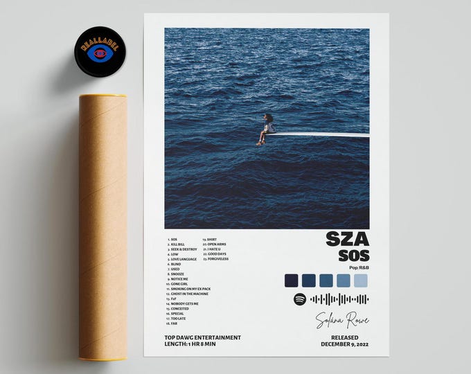 SZA – SOS - Album Cover Poster | Room Decor | Wall Art | Music Gifts ...