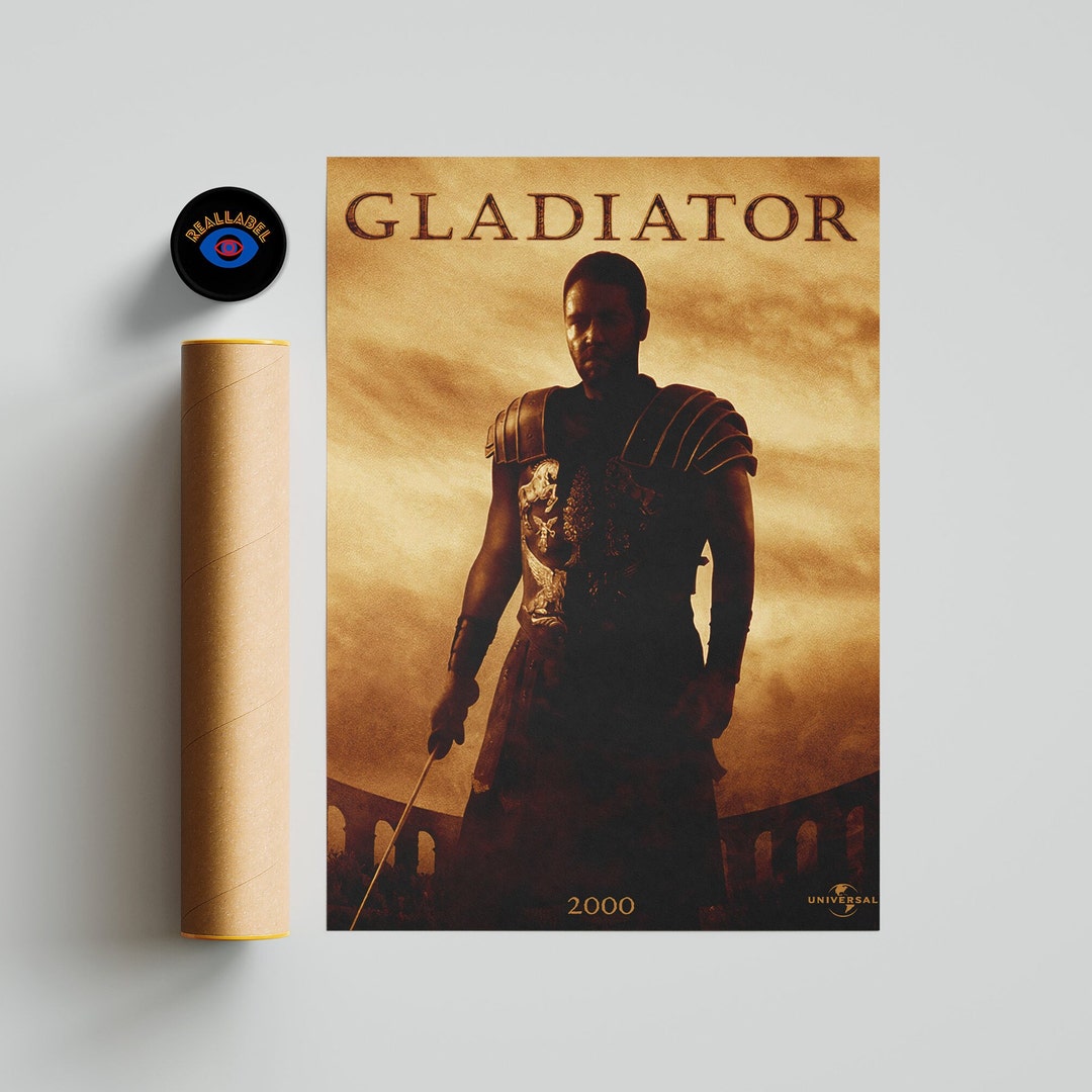 Gladiator 2000 Movie Cover Poster, Unique Wall Art, Movie Fans Gifts ...