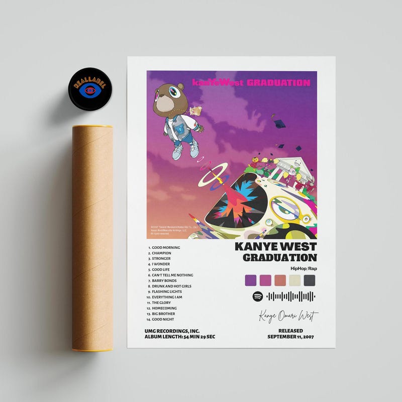 Graduation Kanye West Poster - Etsy