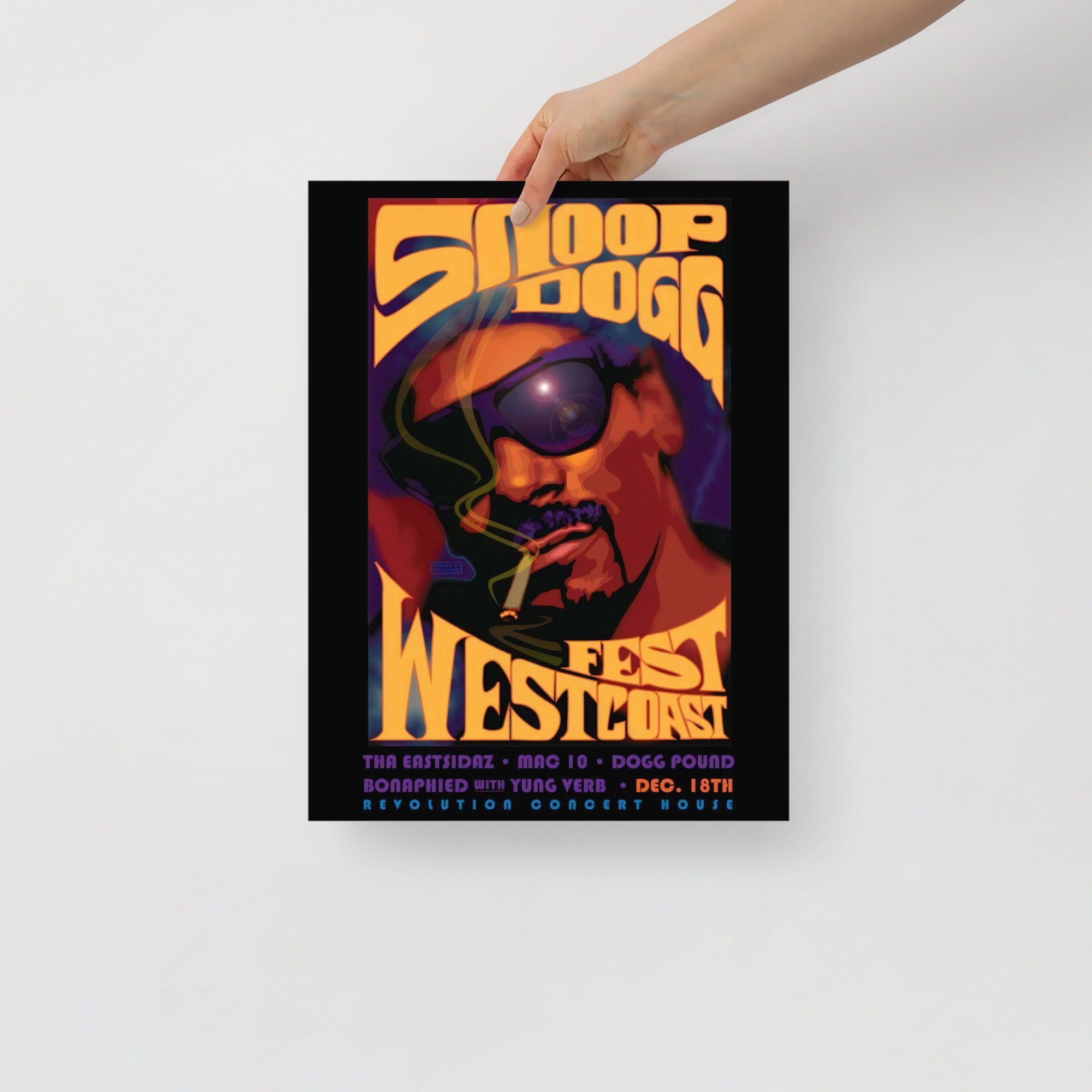 Snoop Dogg - Rap Legend Poster, HipHop Artist Rapper Snoop Dogg Poster