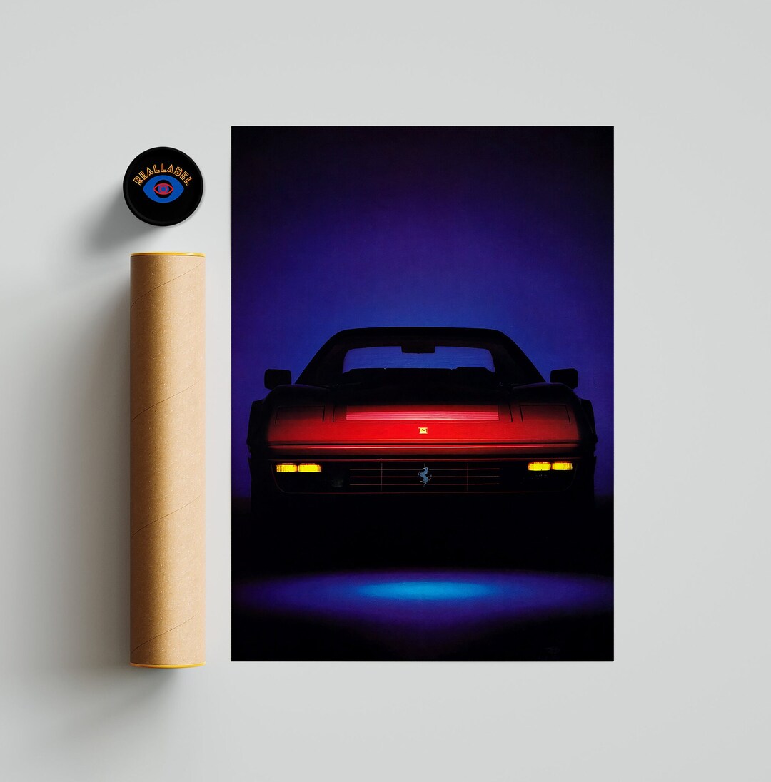 Ferrari Testarossa Ferrari 80's Testarossa Classic Car Poster ...