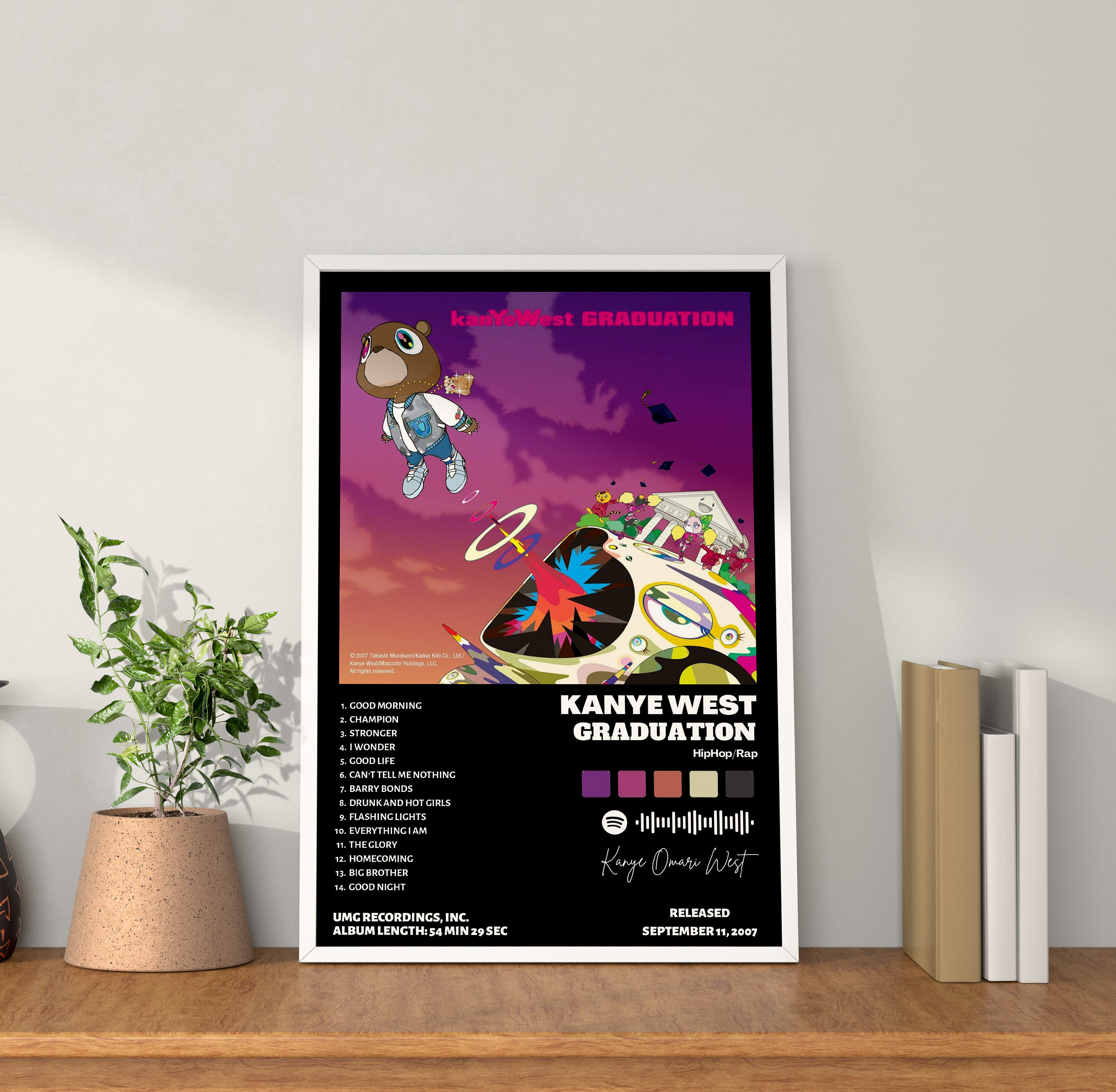 Kanye West Graduation Album Cover Poster Room Decor Wall - Etsy