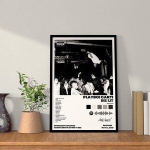 Playboi Carti Die Lit Album Cover Poster, Room Decor, Wall Art, Music Gifts, Home Decor, Music ...